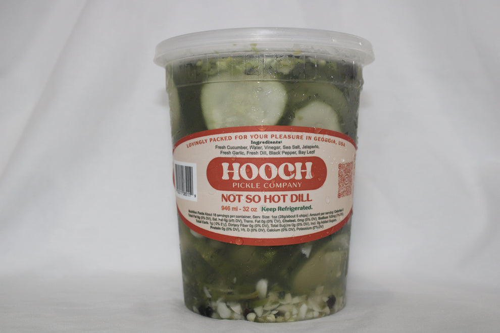 32oz Not So Hot Dill – Hooch Pickles